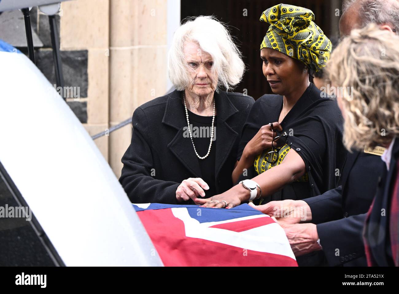 Melbourne, Australia. 29th Nov, 2023. Wife Faith Hand (right) says ...