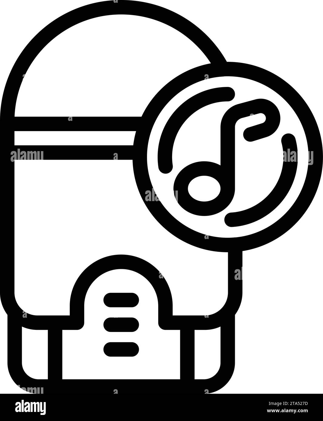 Virtual assistant icon outline vector. Smart speaker technology ...