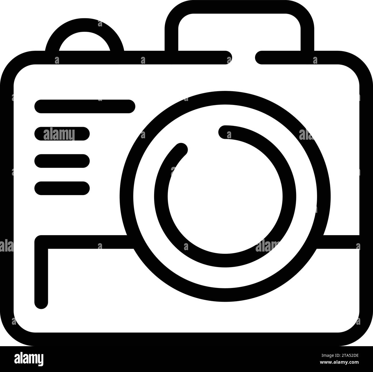 Photo camera machine icon outline vector. Photographic studio device ...