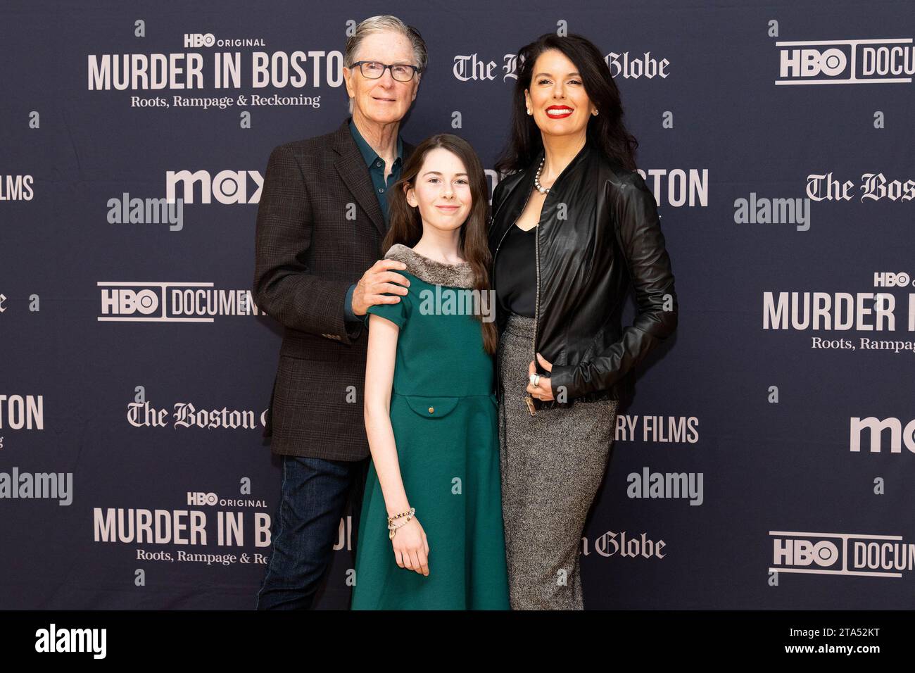 Boston, MA, USA. 28th Nov, 2023. John W. Henry, Sienna Henry, and Linda ...