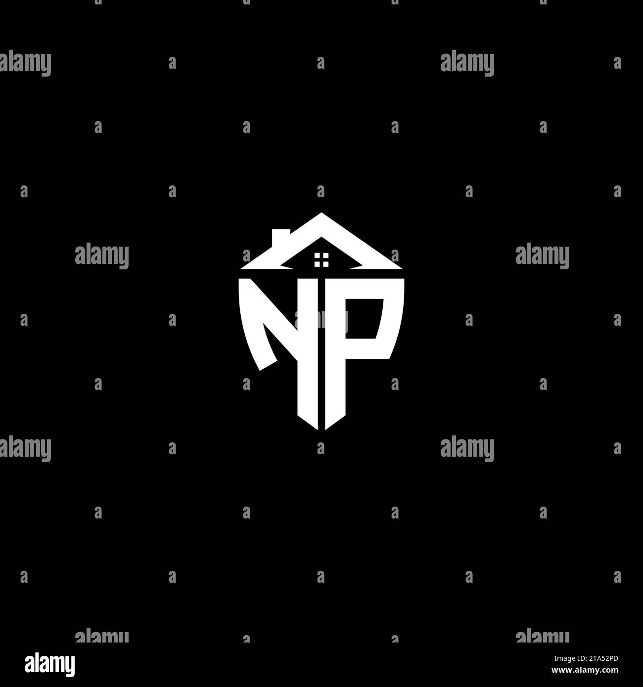 Np real estate initials logo hi-res stock photography and images - Alamy