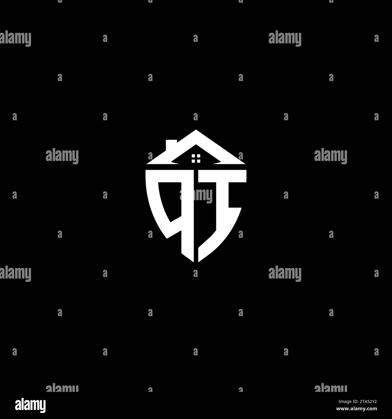 Qi initials logo Black and White Stock Photos & Images - Alamy