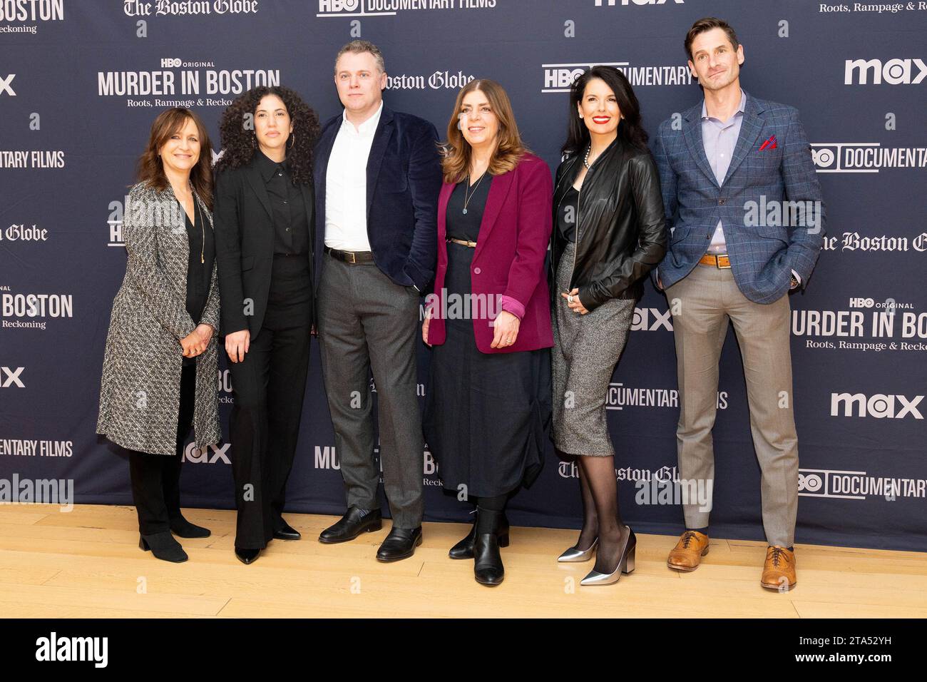 Boston, MA, USA. 28th Nov, 2023. Lisa Heller, Sara Rodriguez, Jason ...