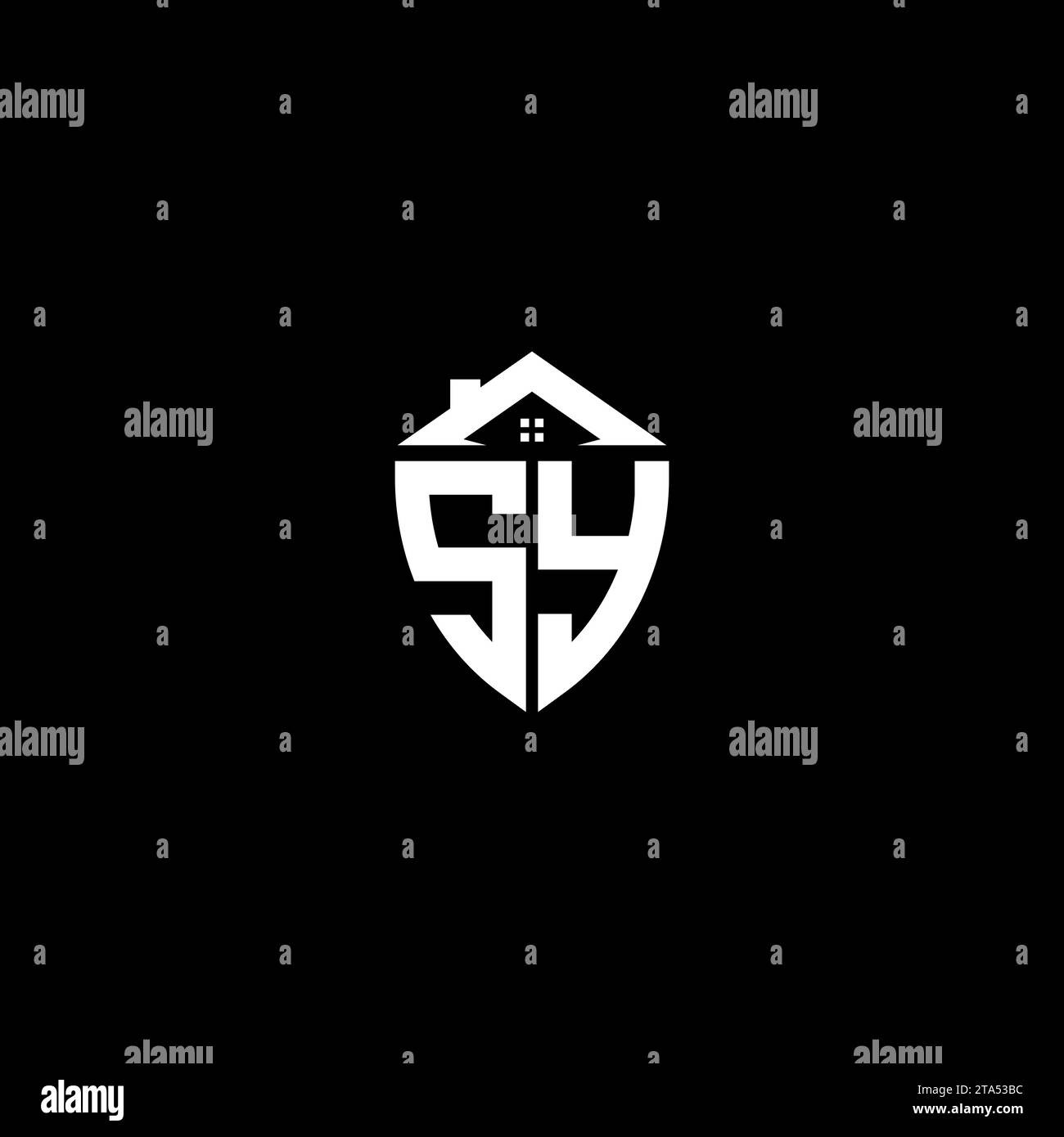 Sy initials logo hi-res stock photography and images - Alamy