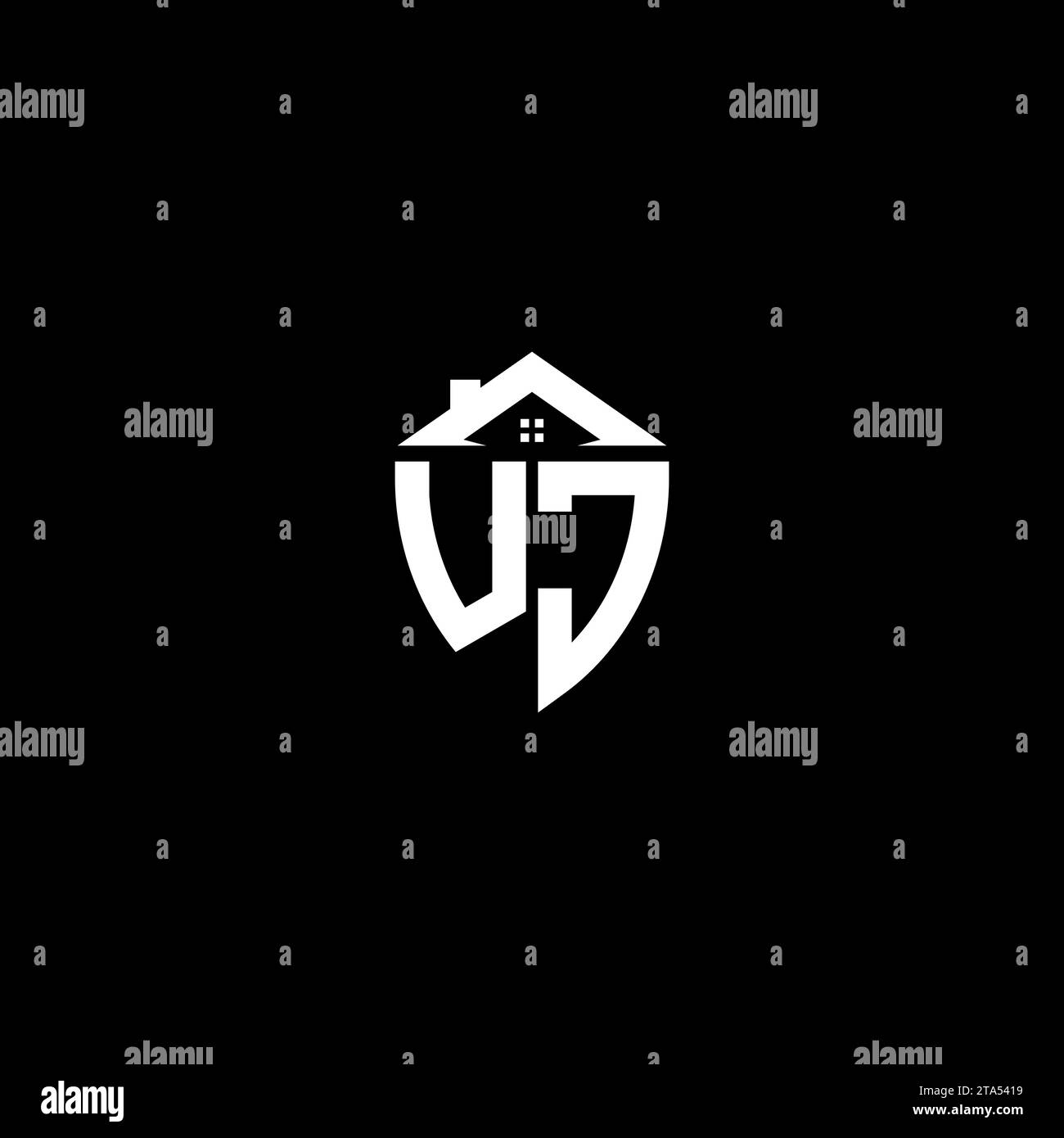 Uj initials logo hi-res stock photography and images - Alamy