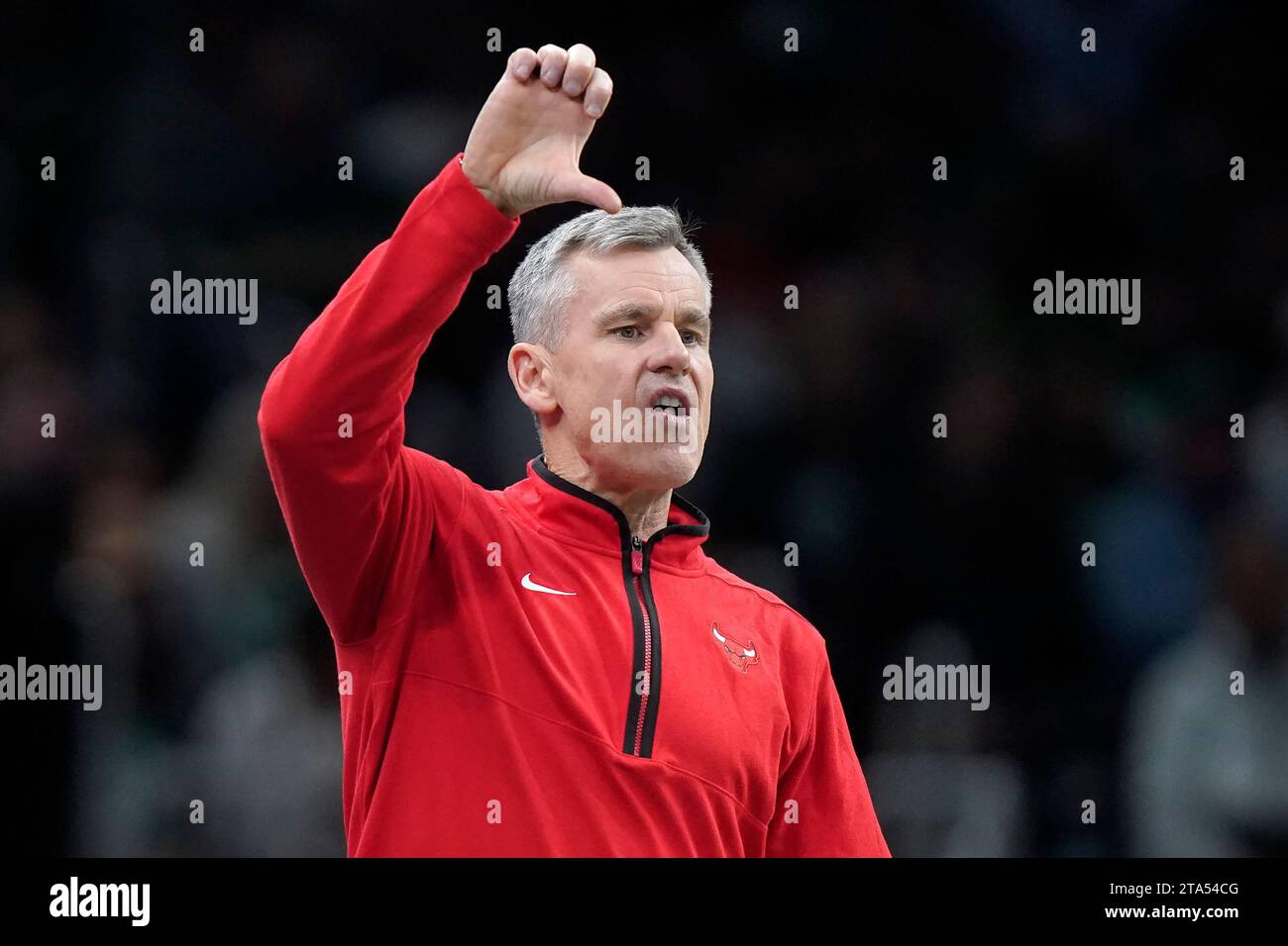 Chicago Bulls head coach Billy Donovan shouts from the bench in the ...
