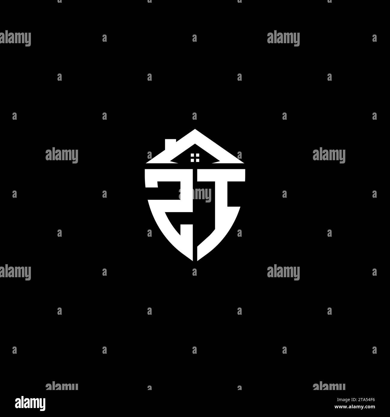 Zi initials logo Black and White Stock Photos & Images - Alamy