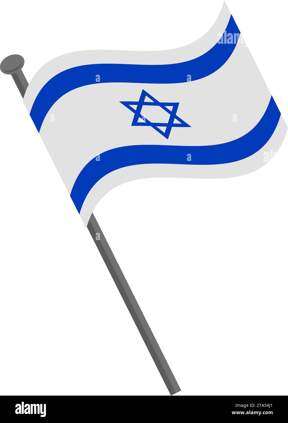 israel flag illustration Stock Vector Image & Art - Alamy