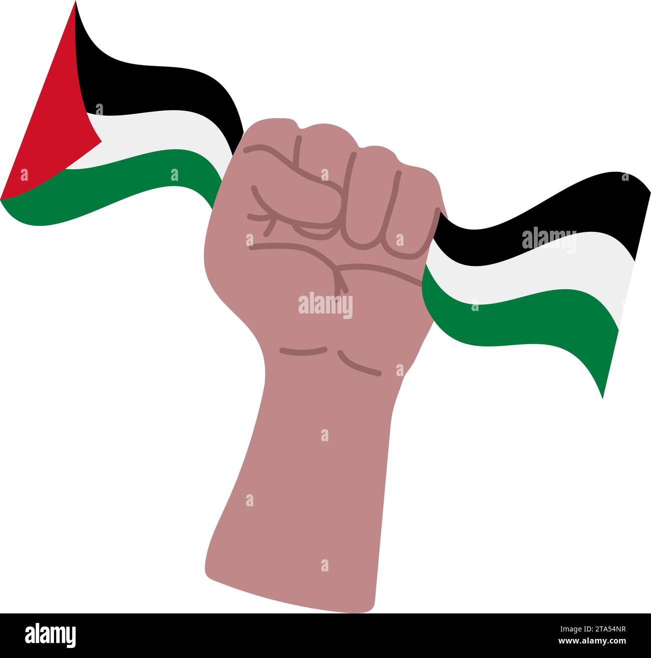 palestine flag on hand Stock Vector Image & Art - Alamy