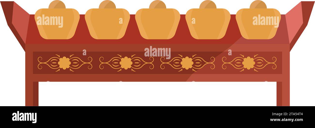gamelan reyong illustration Stock Vector Image & Art - Alamy