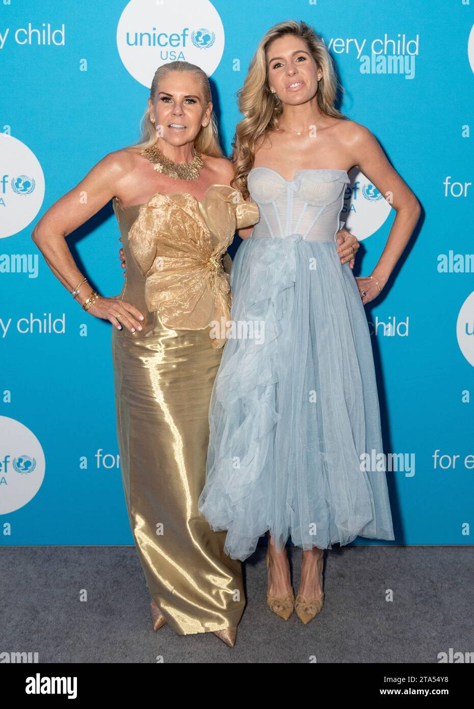 Amy Kuehner and Lexi Kuehner attend UNICEF Gala 2023 at Cipriani Wall ...