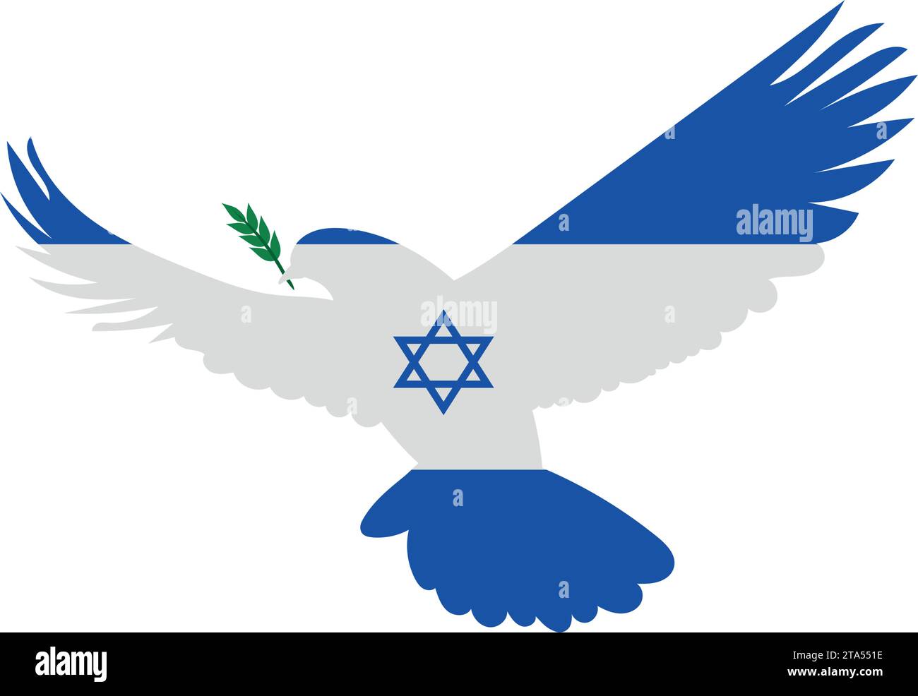 israel peace dove illustration Stock Vector Image & Art - Alamy