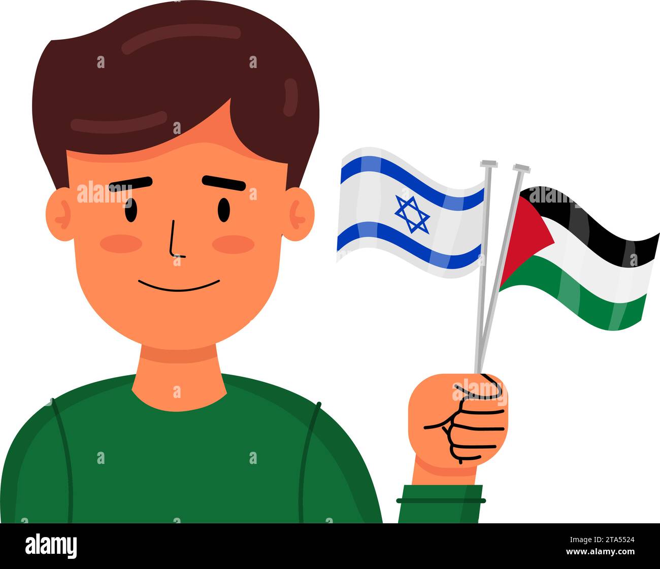 israel and palestine peace illustration Stock Vector Image & Art - Alamy