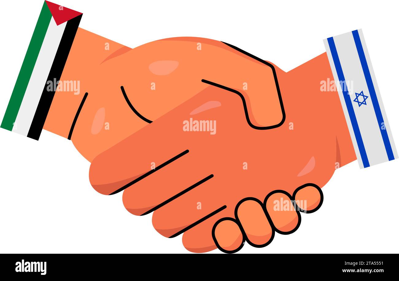 israel and palestine peace illustration Stock Vector Image & Art - Alamy