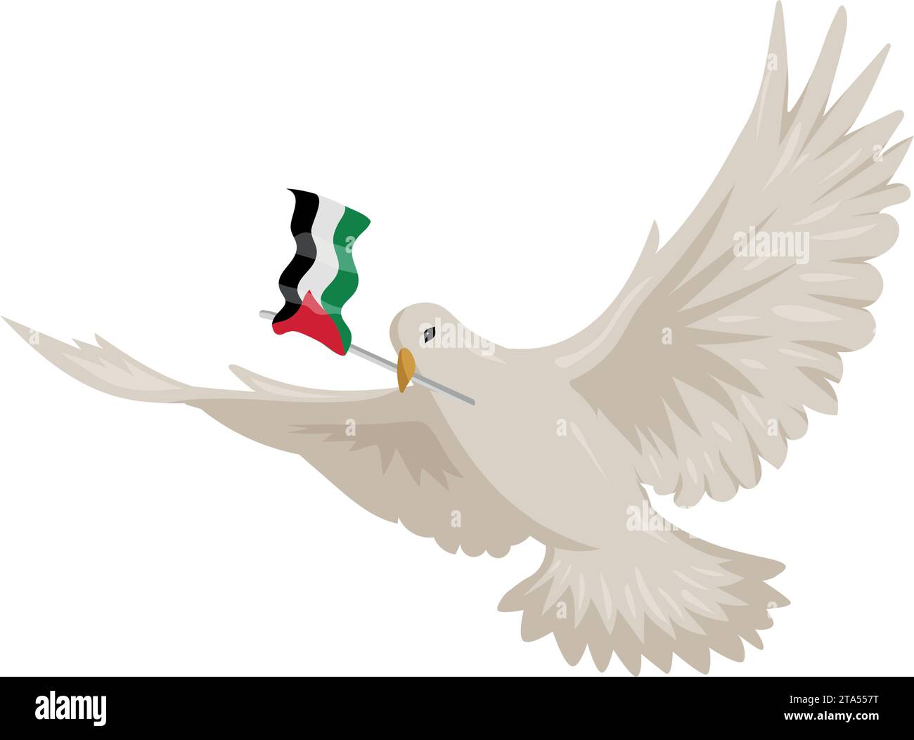 palestine peace dove holding flag Stock Vector Image & Art - Alamy