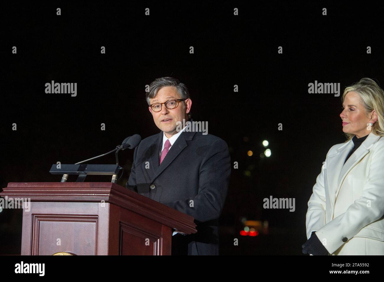 Speaker of the United States House of Representatives Mike Johnson ...