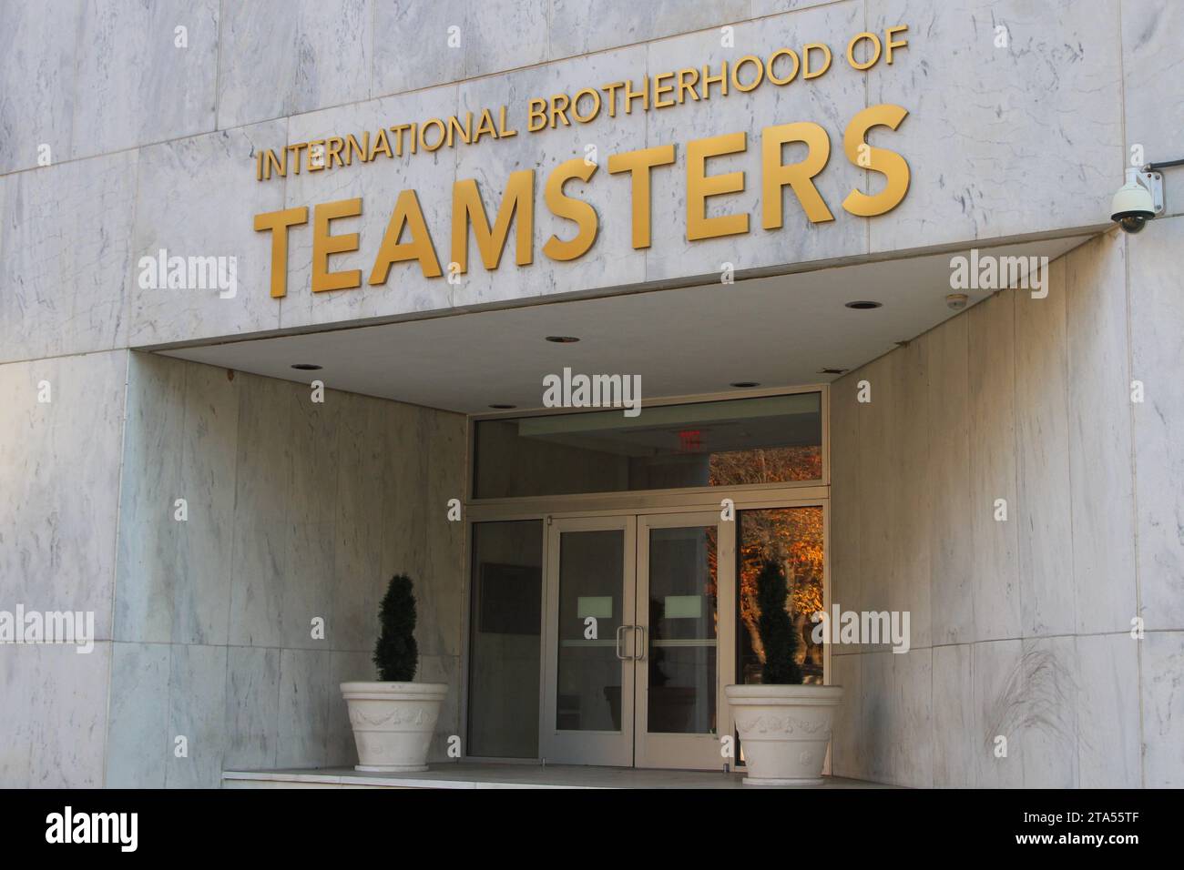 Washington, DC, USA. 28th Nov, 2023. Exterior view and signage of the International Brotherhood ...