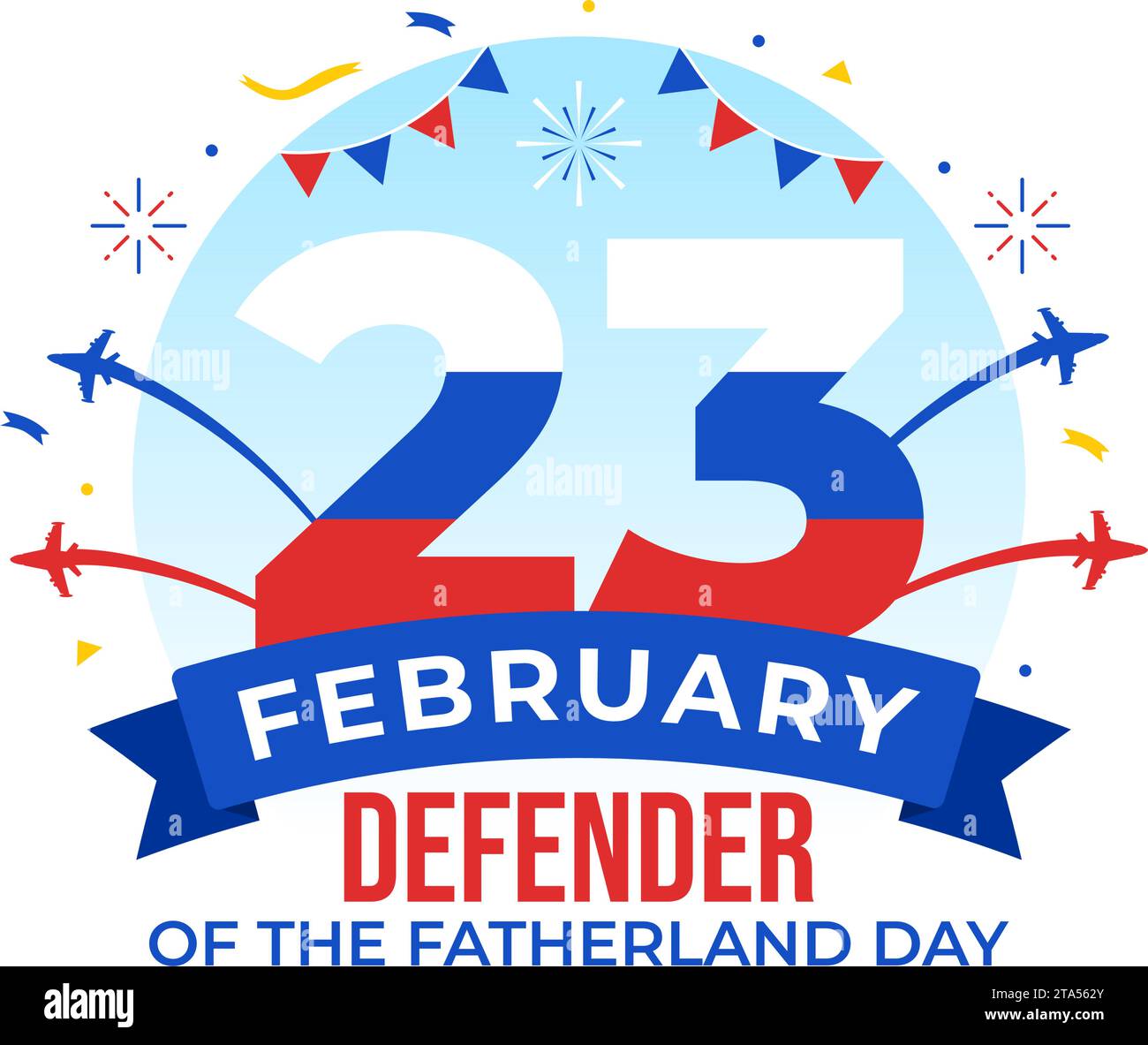 Defender of the Fatherland Day Vector Illustration on 23 February with ...