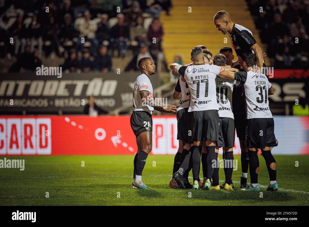 Bruno Duarte celebrates after scoring penalty during Liga Portugal 23/ ...