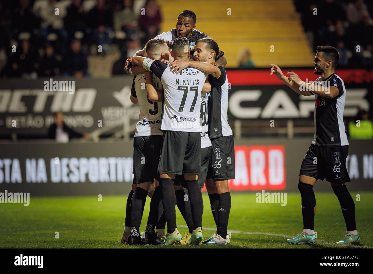 Bruno Duarte celebrates after scoring penalty during Liga Portugal 23/ ...