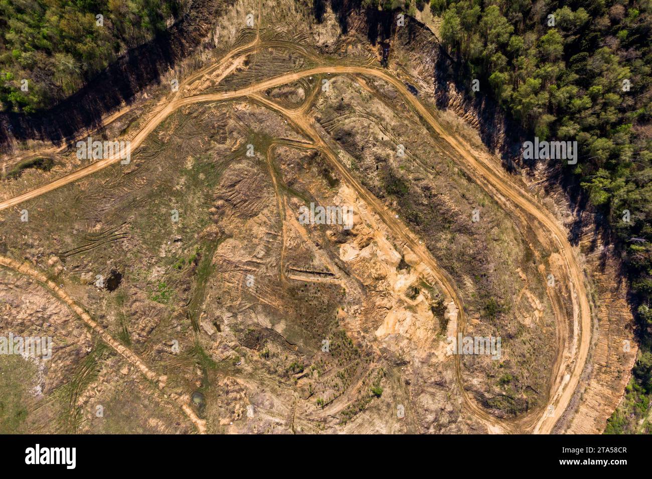 Old sand quarry hi-res stock photography and images - Alamy