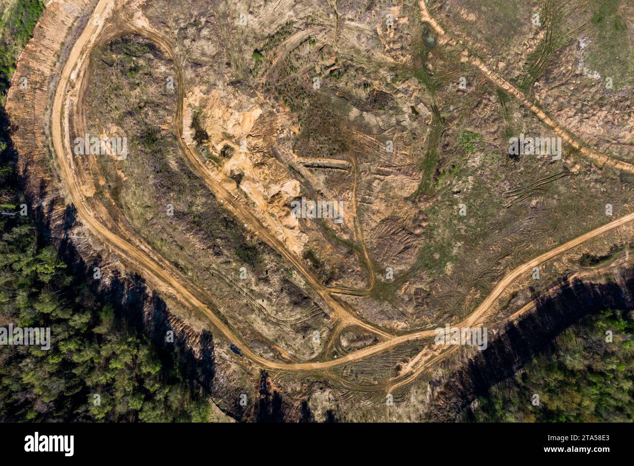 Old sand quarry hi-res stock photography and images - Alamy