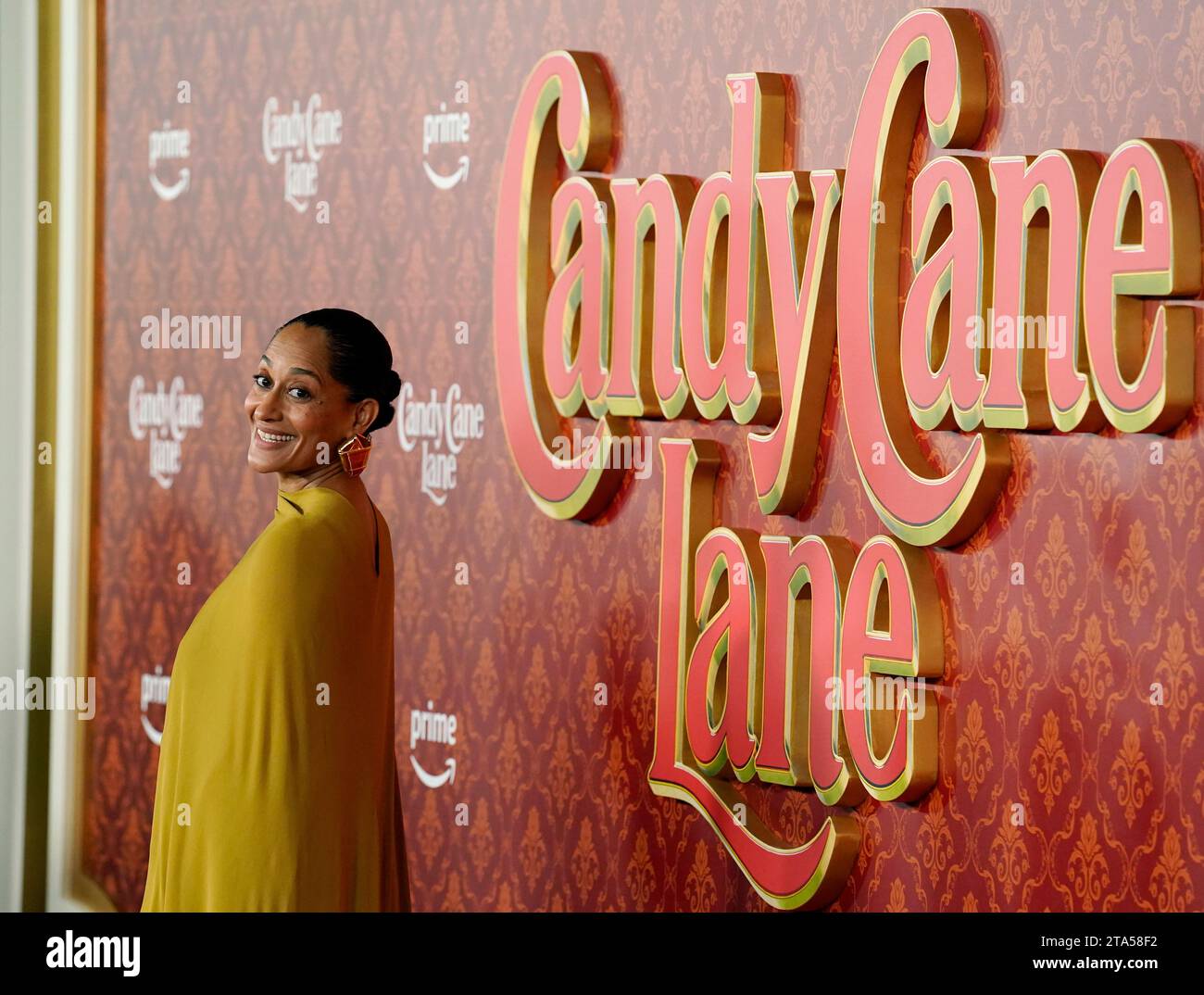 Tracee Ellis Ross, a cast member in "Candy Cane Lane," turns back for ...