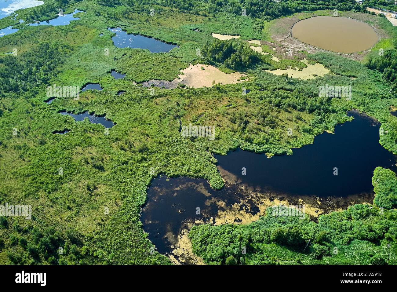 Russia taiga aerial hi-res stock photography and images - Alamy