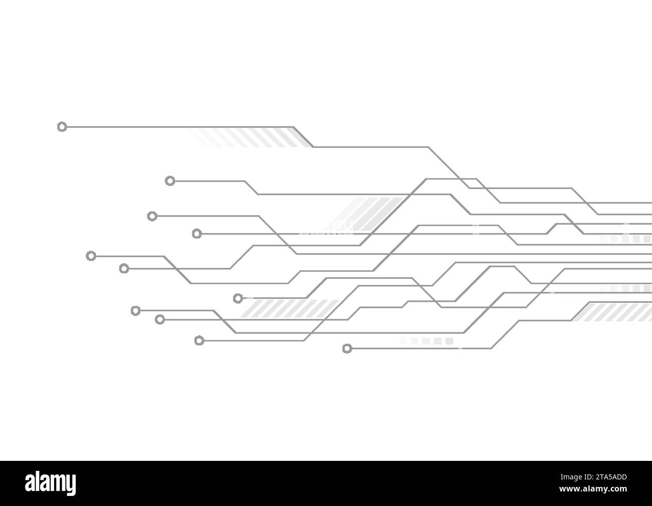 Tech grey futuristic circuit board lines abstract background. Vector ...
