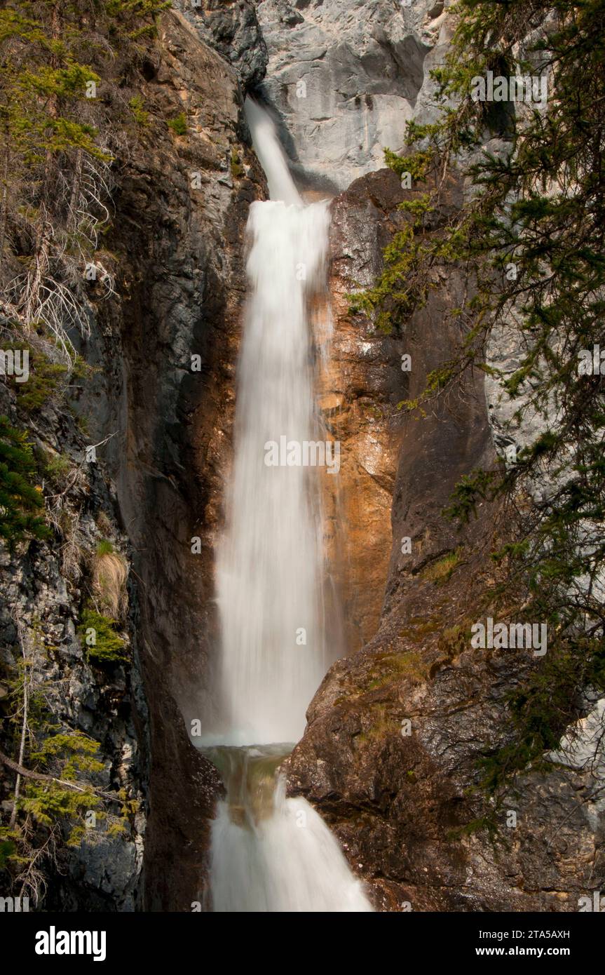 Silverton Falls, Banff National Park, Alberta, Canada Stock Photo - Alamy
