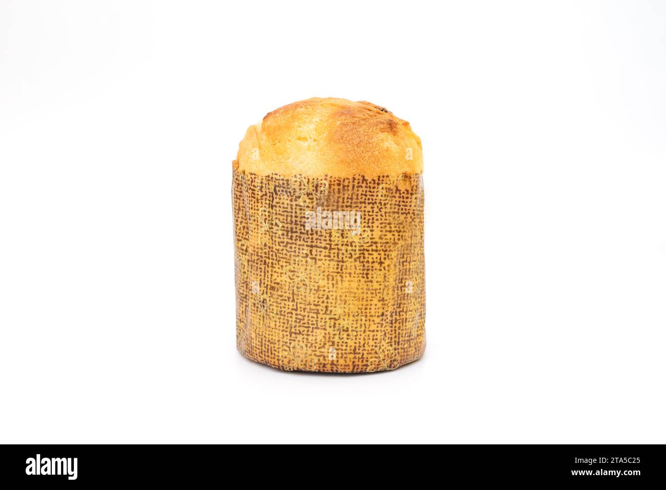 Isolated Mini Panettone Italian Christmas Cake On White Background ...