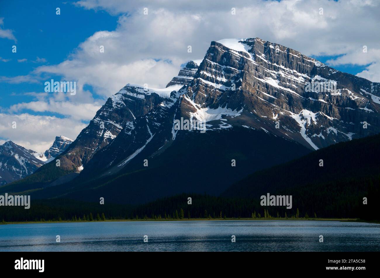 Mount Patterson with Upper Waterfowl Lake, Banff National Park, Alberta ...