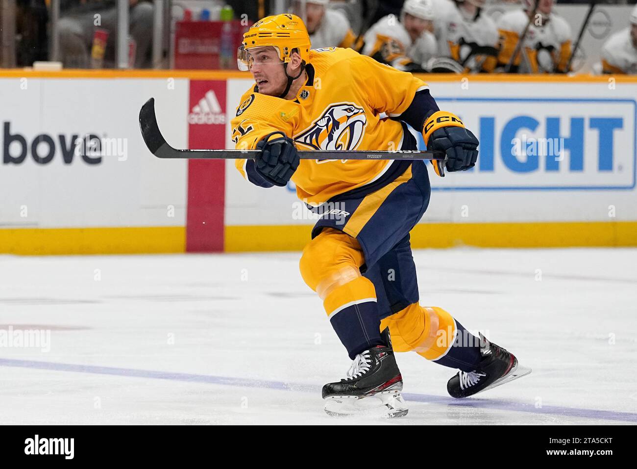 Nashville Predators defenseman Tyson Barrie plays during the second ...