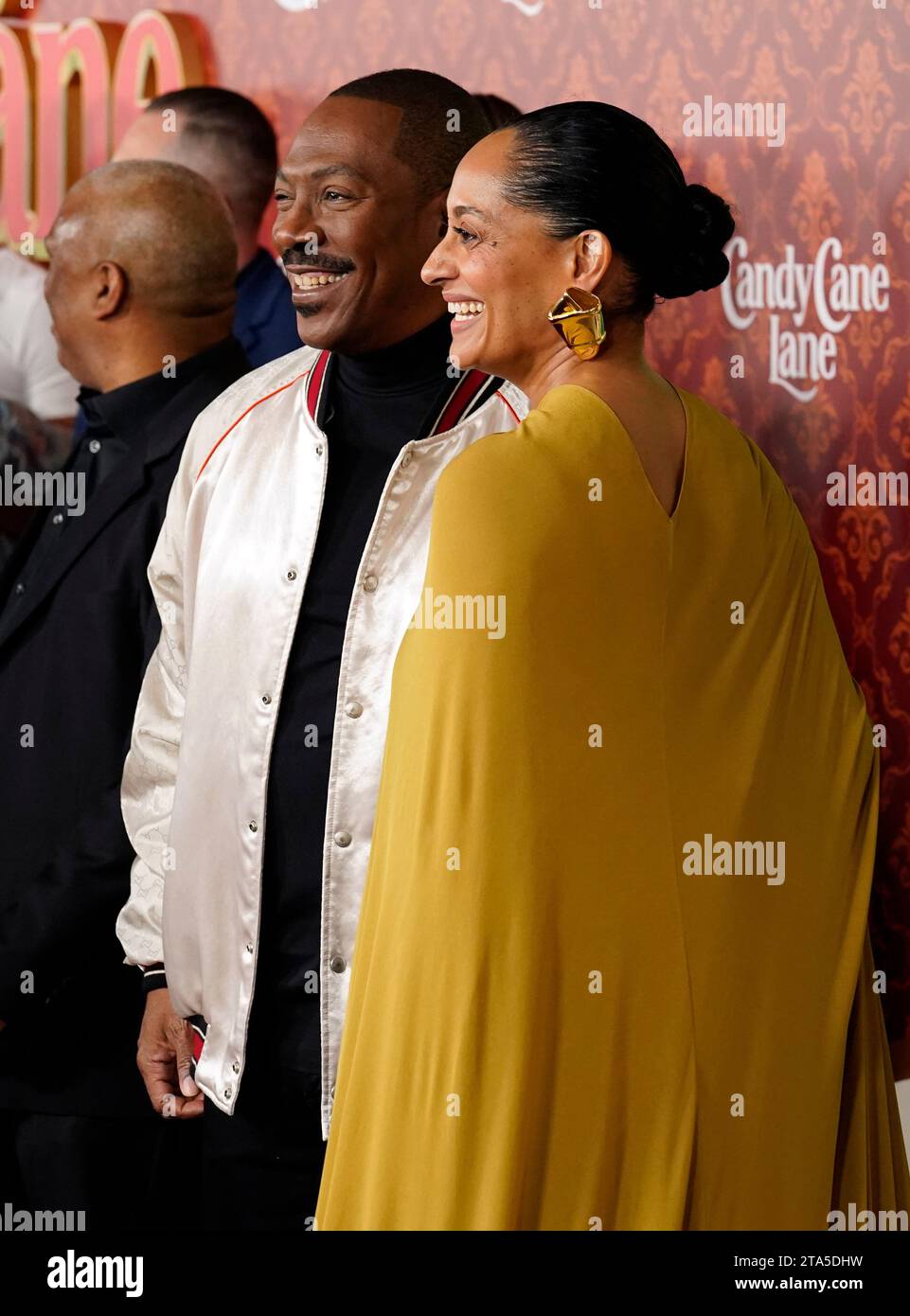 Eddie Murphy, left, and Tracee Ellie Ross pose together at the premiere ...
