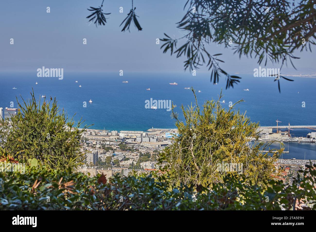 Haifa, Israel - October 22, 2023: Seaport in the city of Haifa ...