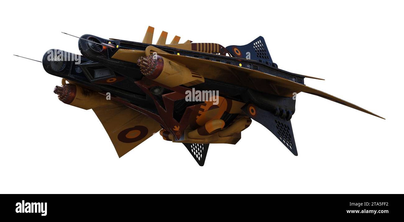 Futuristic space ship in Cut Out Stock Images & Pictures - Alamy