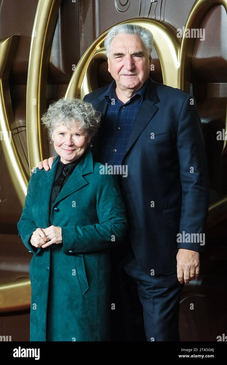London, UK. Jim Carter and Imelda Staunton photographed attending the ...