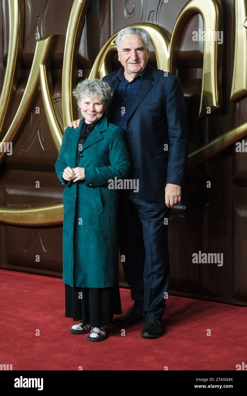 London, UK. Jim Carter and Imelda Staunton photographed attending the ...