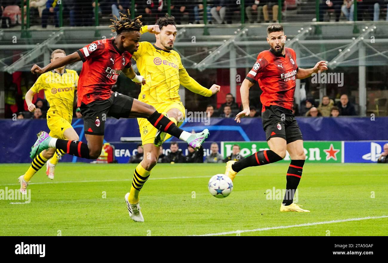 Milan, Italien. 28th Nov, 2023. firo: November 28th, 2023, football, soccer, CHAMPIONS LEAGUE ...