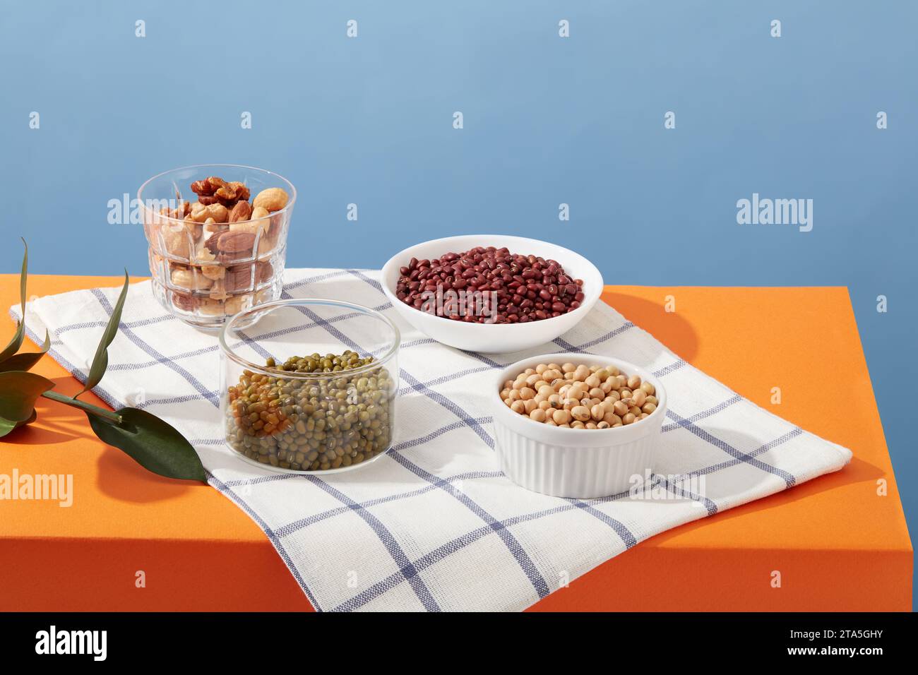 Some types of nuts and beans such as almond, cashew nuts, soybeans ...