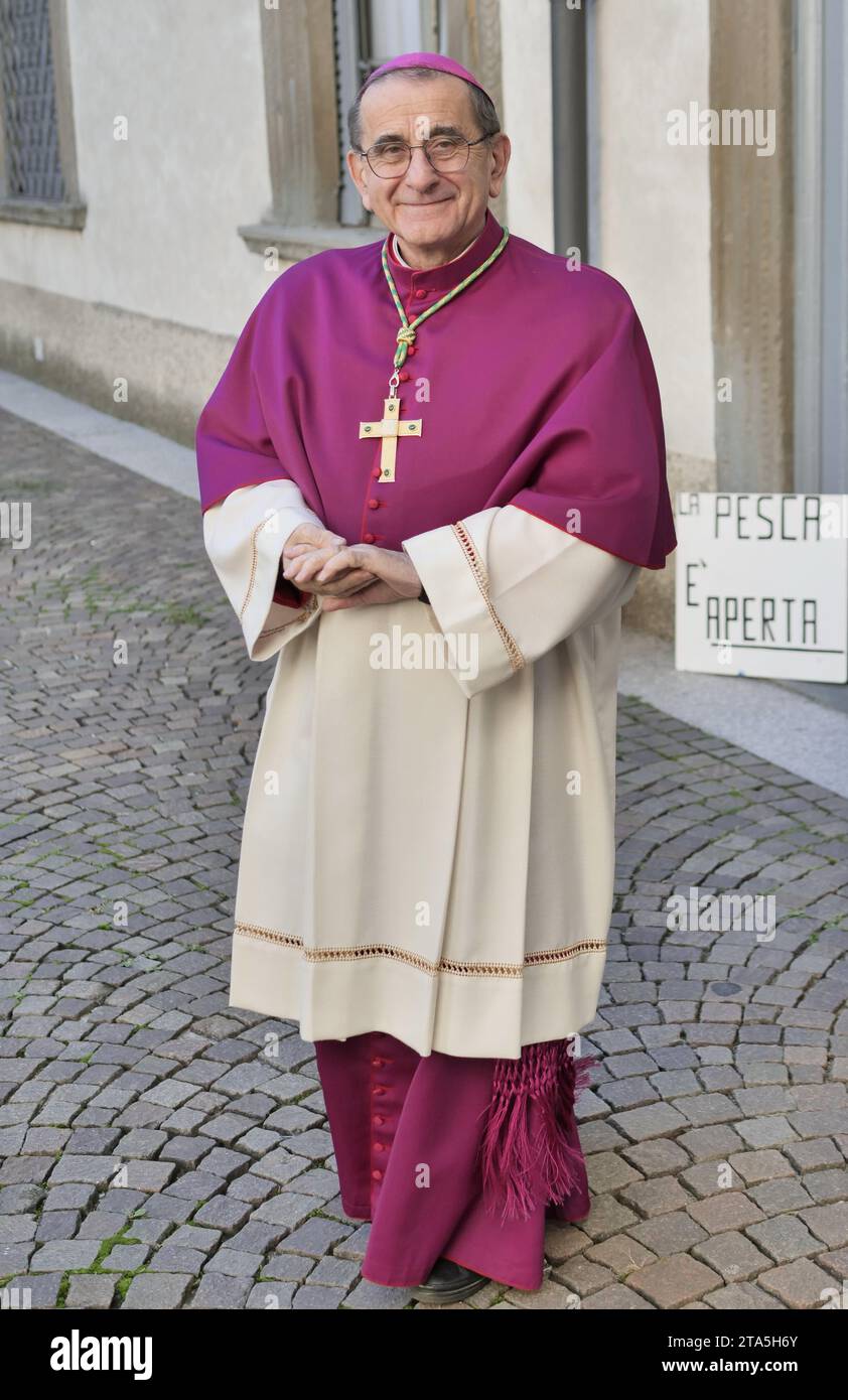 Cardinal of Milan Mario Delpini visits the community of Alzano Lombardo ...