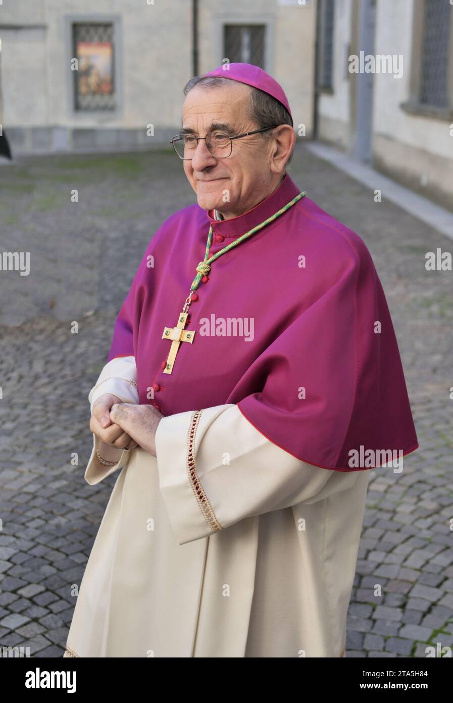 Cardinal of Milan Mario Delpini visits the community of Alzano Lombardo ...