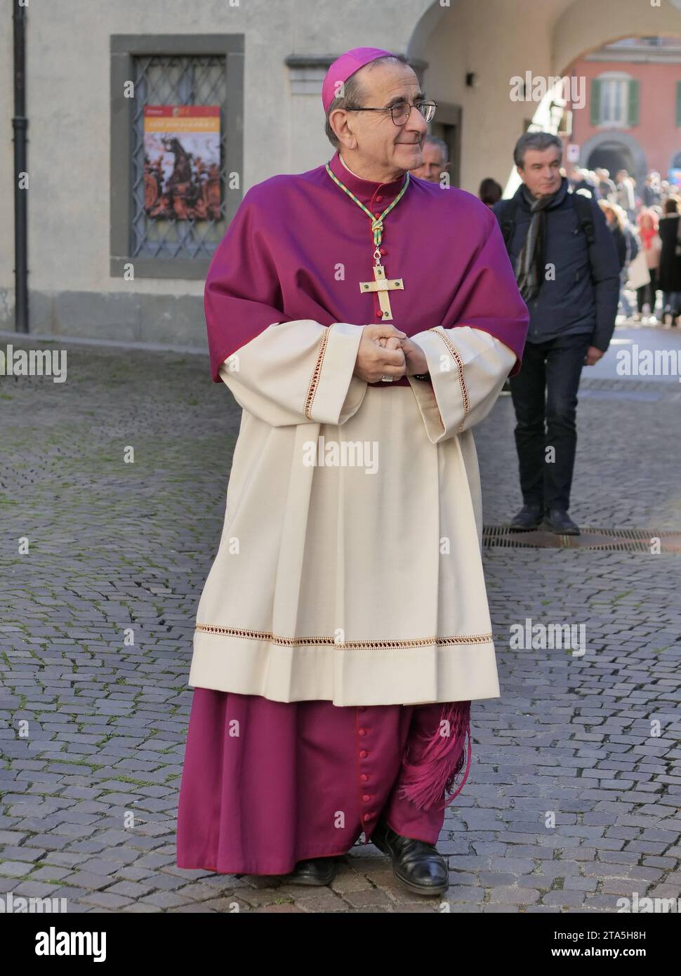 Cardinal of Milan Mario Delpini visits the community of Alzano Lombardo ...
