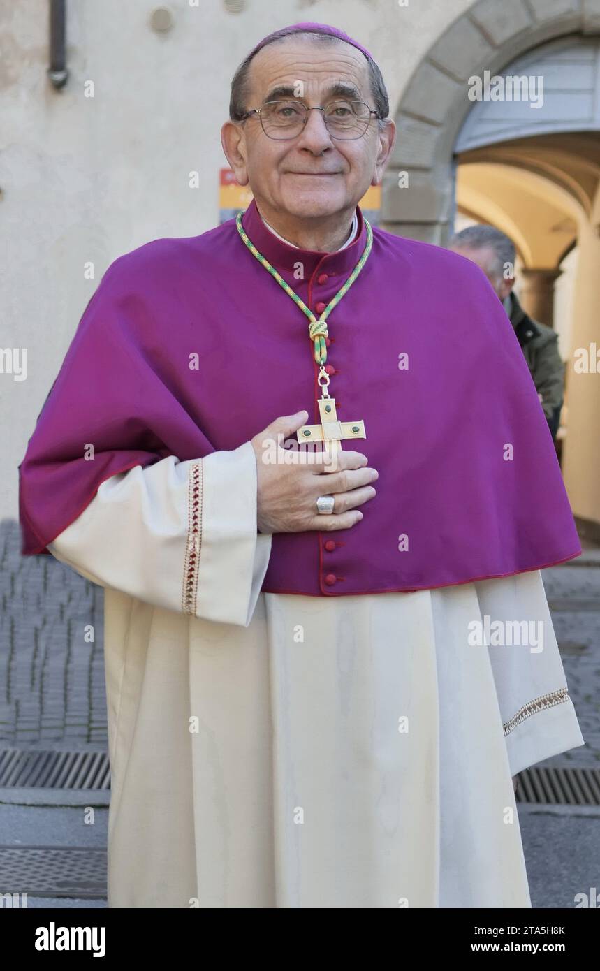 Cardinal of Milan Mario Delpini visits the community of Alzano Lombardo ...