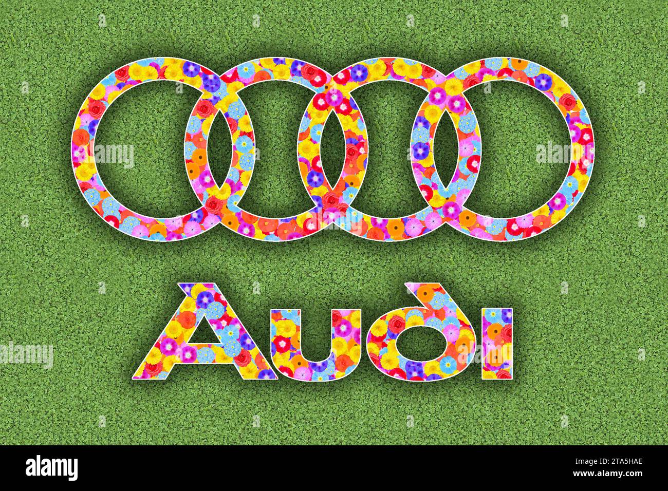 Logo of german car company audi as symbol for clean energy Stock Photo ...