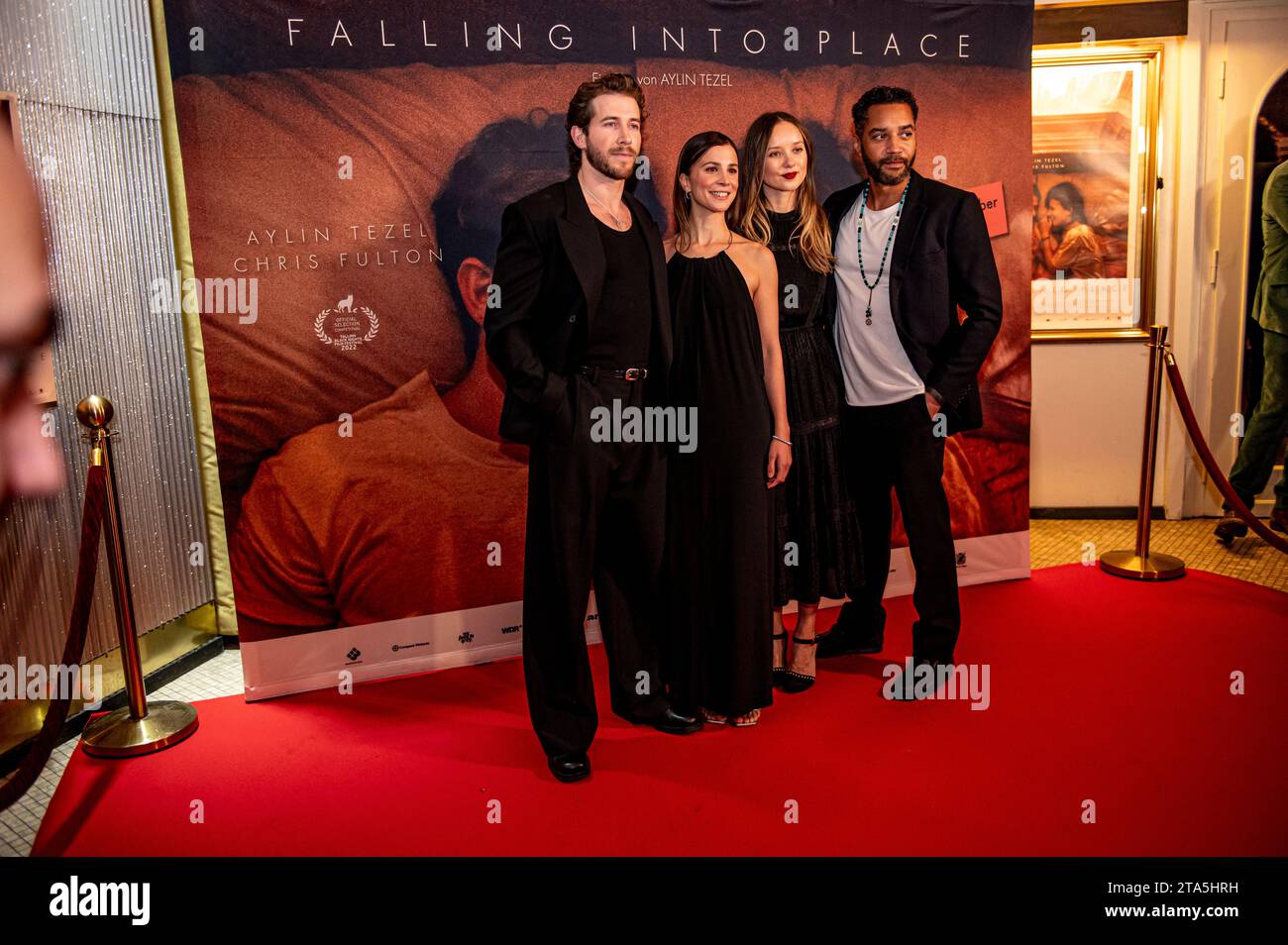 Berlin, Germany. 28th Nov, 2023. Chris Fulton (l-r), actor, Aylin Tezel ...