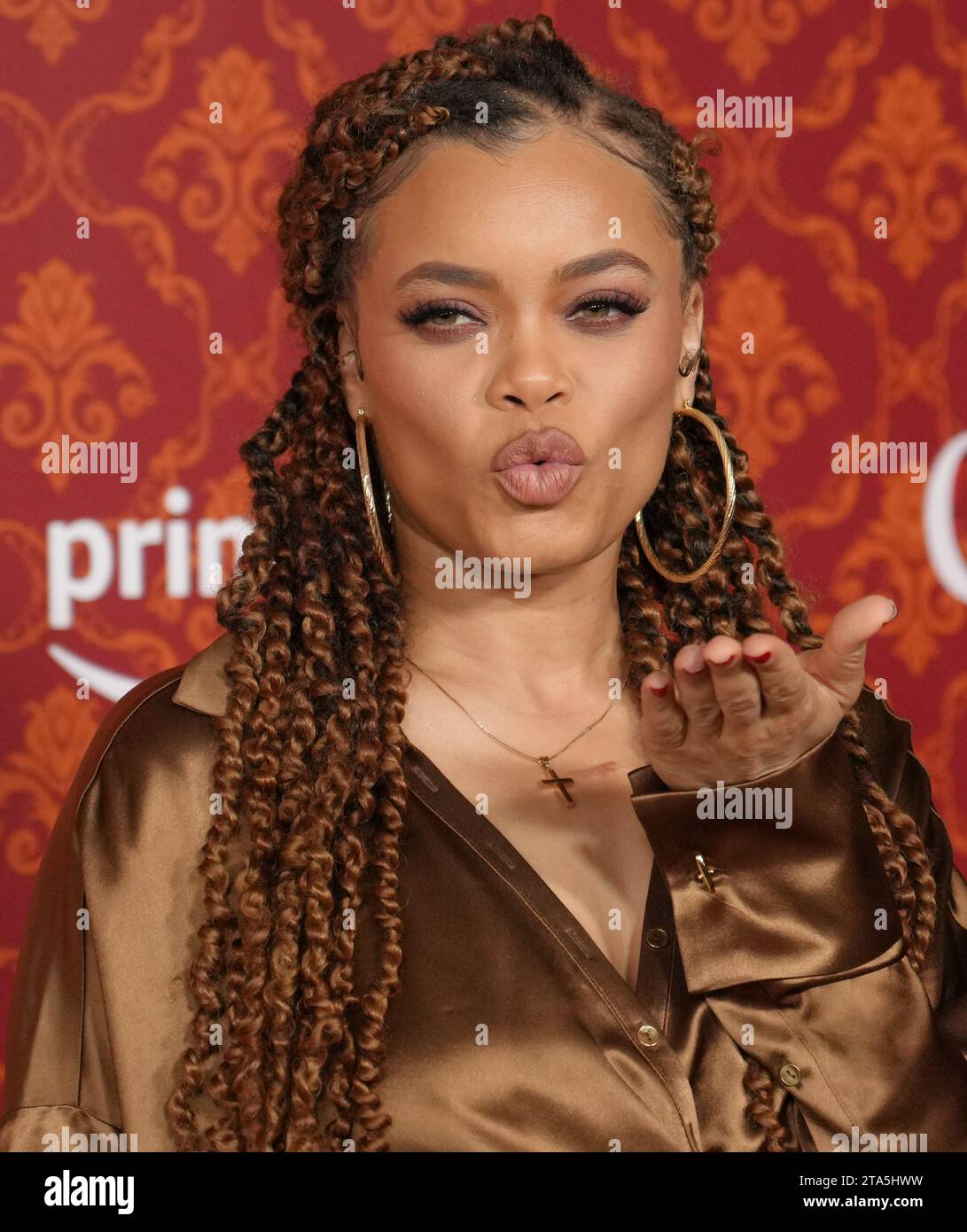 Los Angeles, USA. 28th Nov, 2023. Andra Day arrives at the Amazon Prime ...