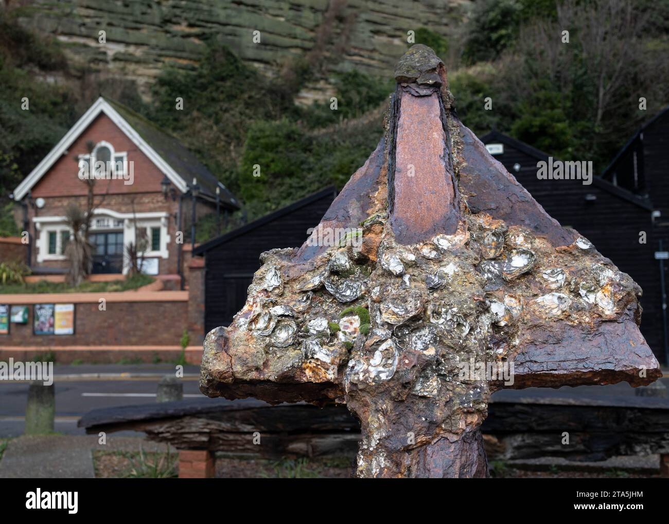 Close up detail of anchor head Stock Photo - Alamy