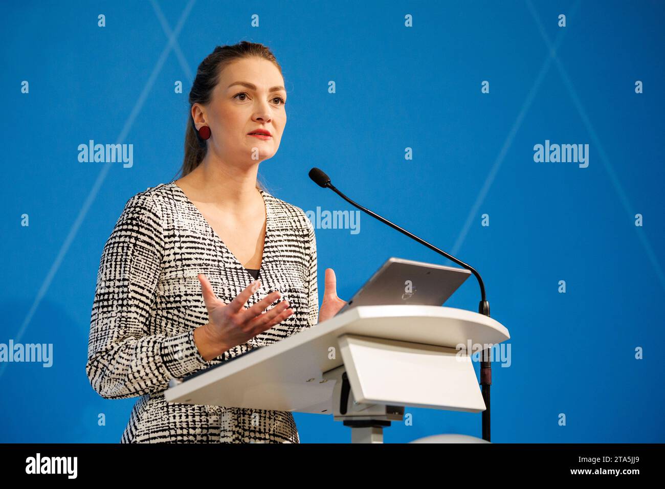Munich, Germany. 28th Nov, 2023. Judith Gerlach (CSU), Bavarian ...