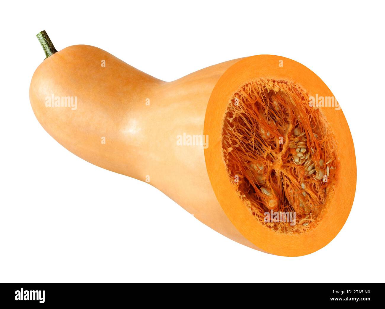 Cut pumpkin isolated on white background with clipping path Stock Photo ...